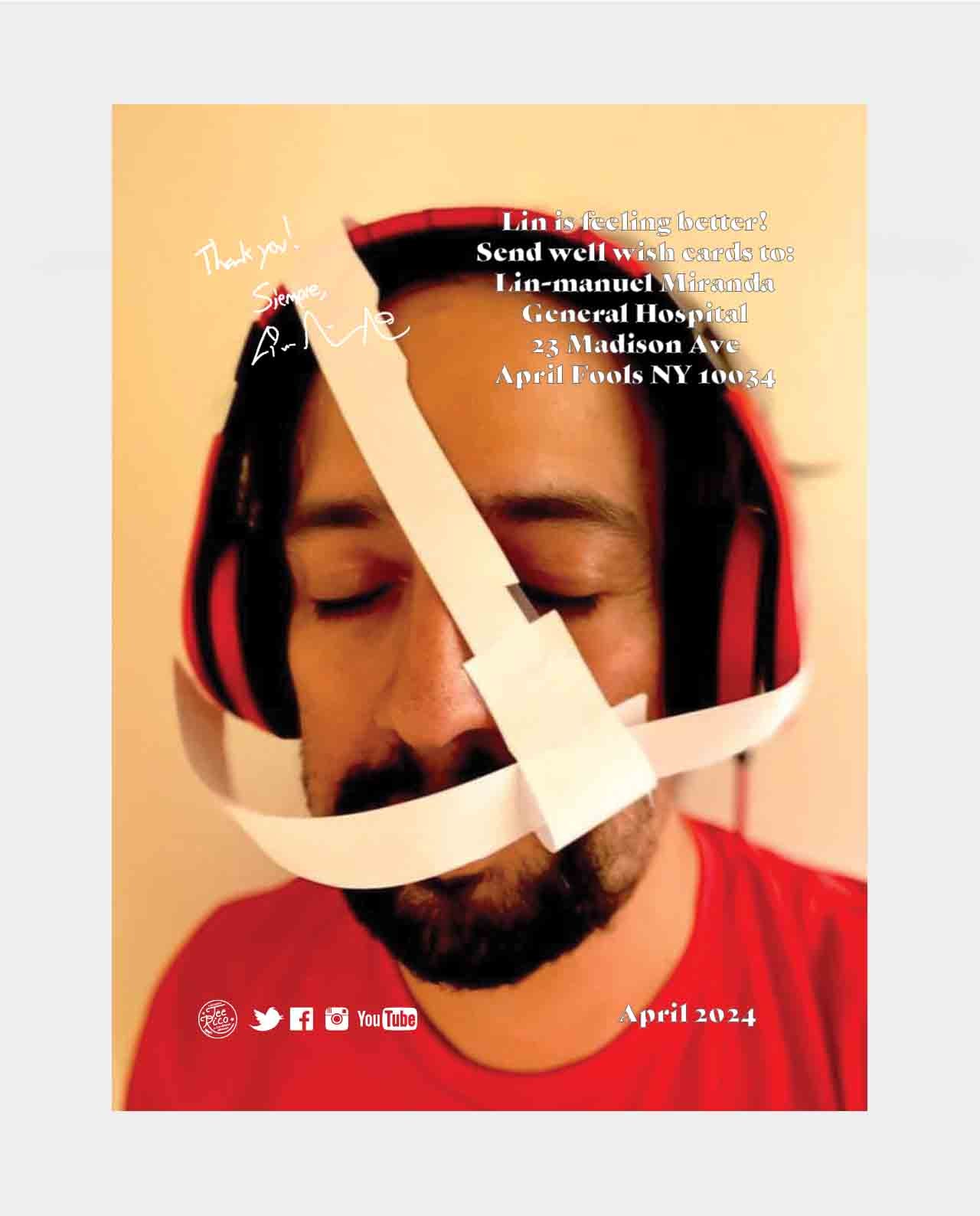 Lin-Manuel April '24 3X4 Thank You Card - April Fool's – TeeRico by Lin ...