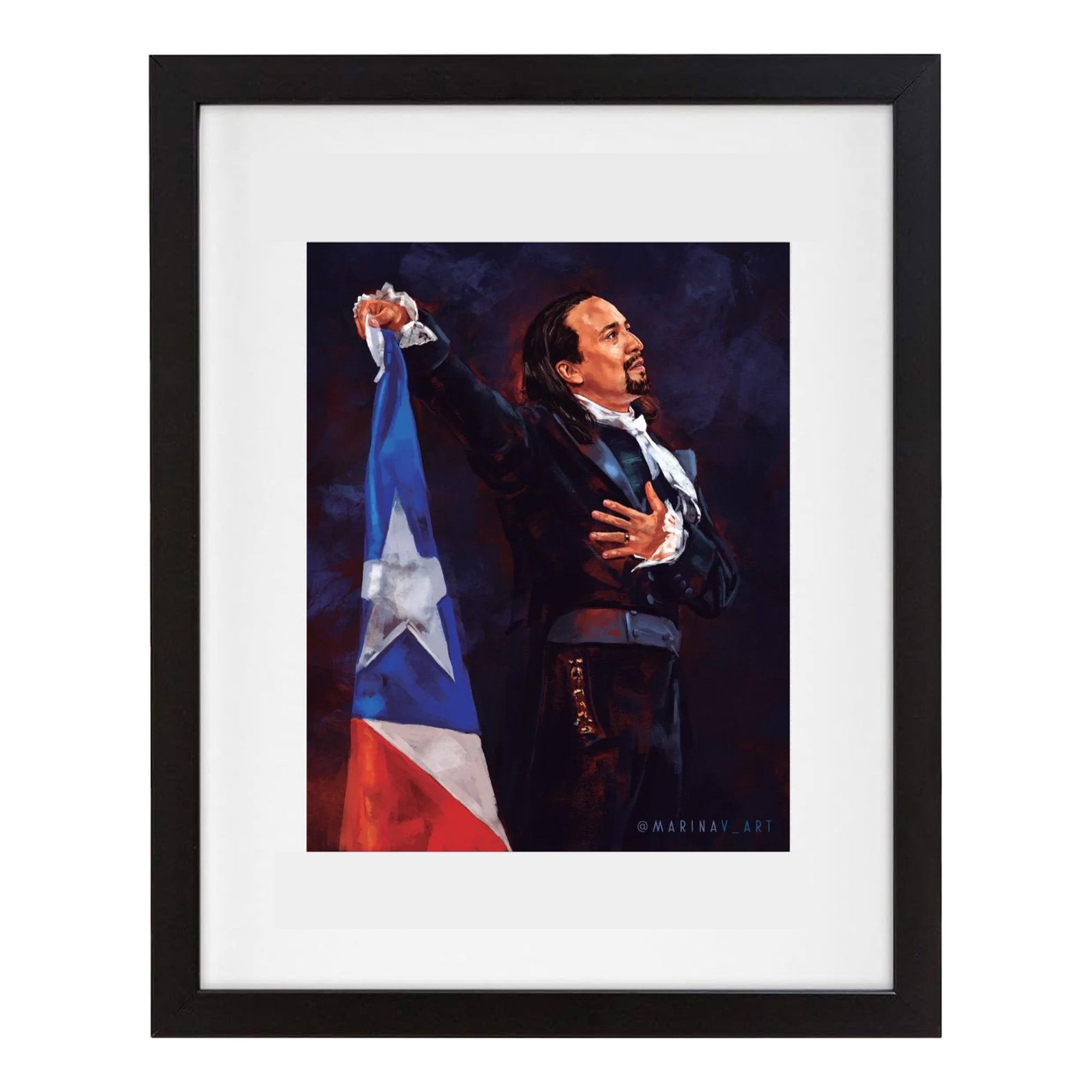 Hamilton Puerto Rico "Rise Up" 8"x 10" Art Print – TeeRico by Lin-Manuel