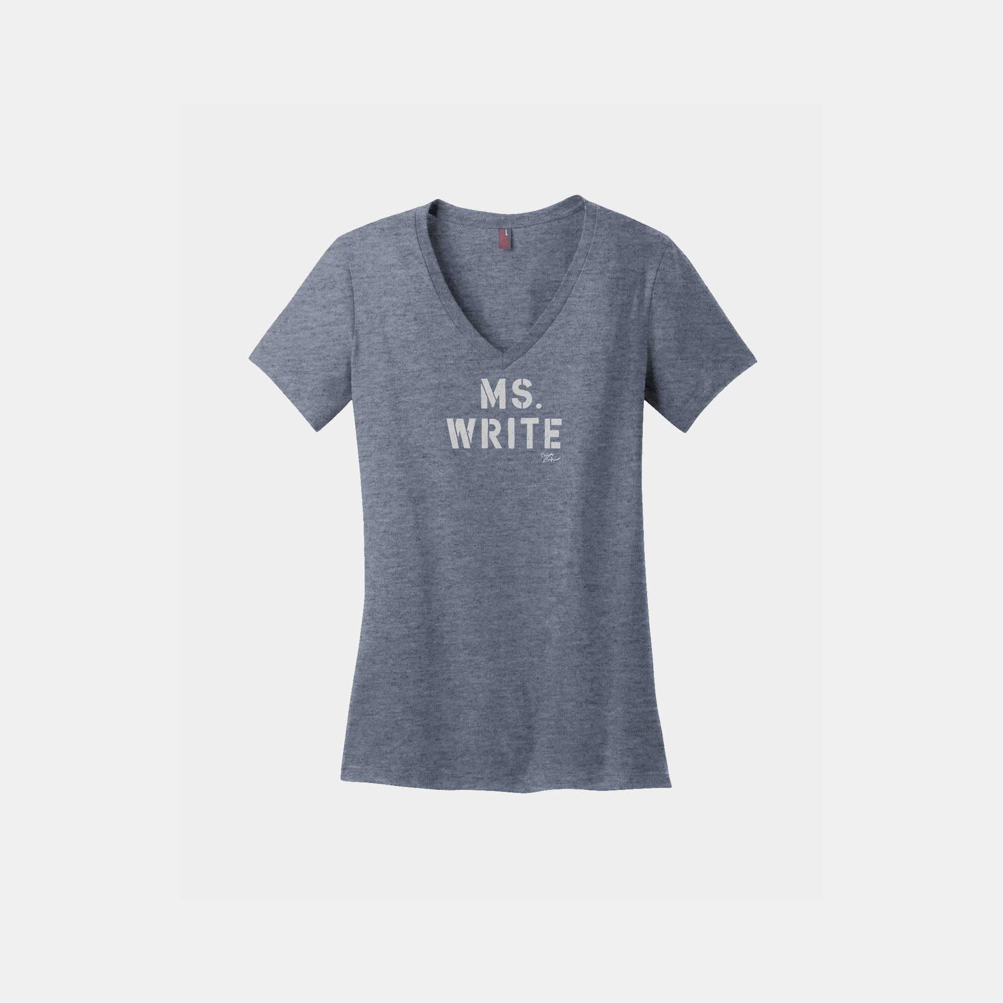 MS. WRITE Ladies V-Neck – TeeRico by Lin-Manuel