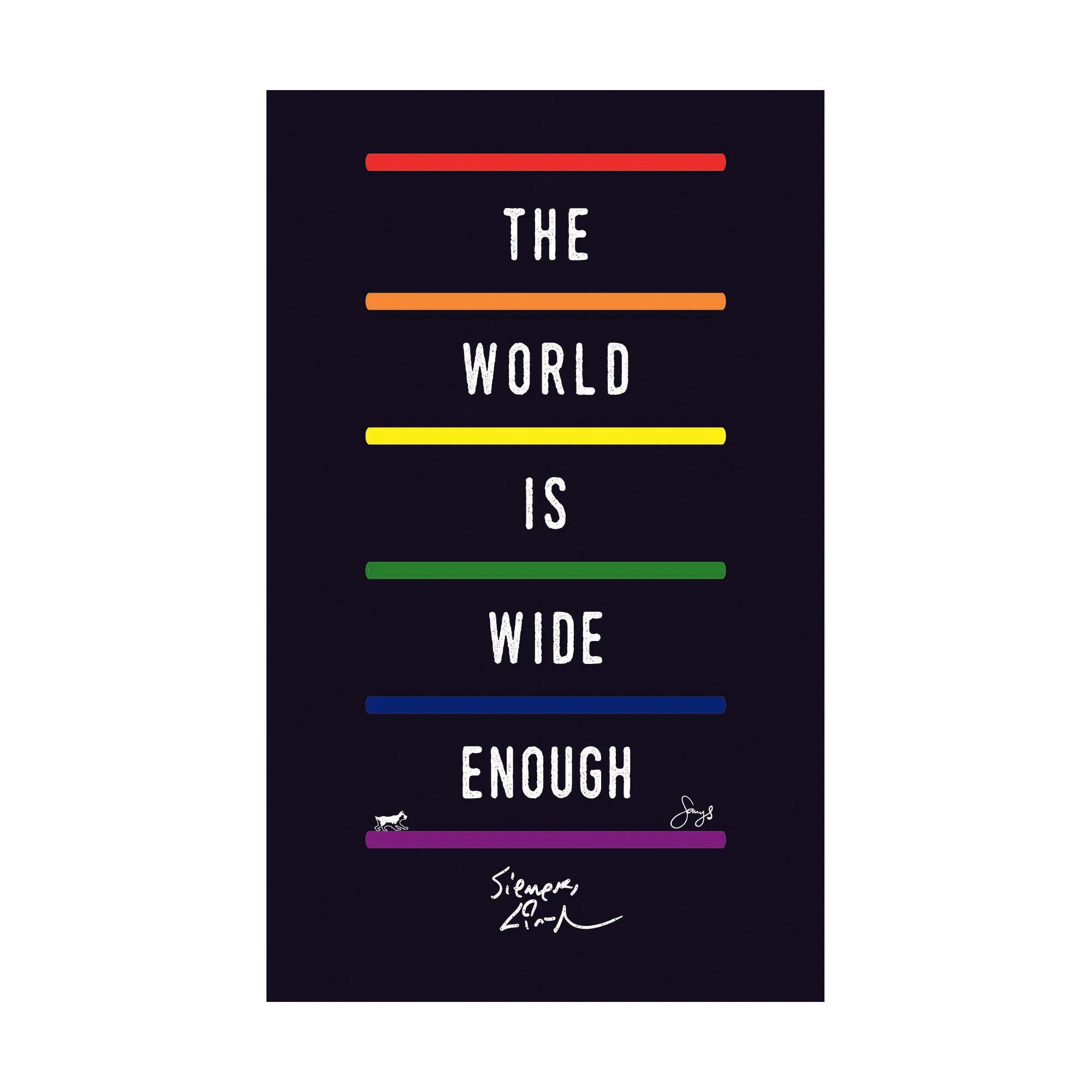 The World is Wide Enough 4" x 6" Vinyl Sticker – TeeRico by Lin-Manuel